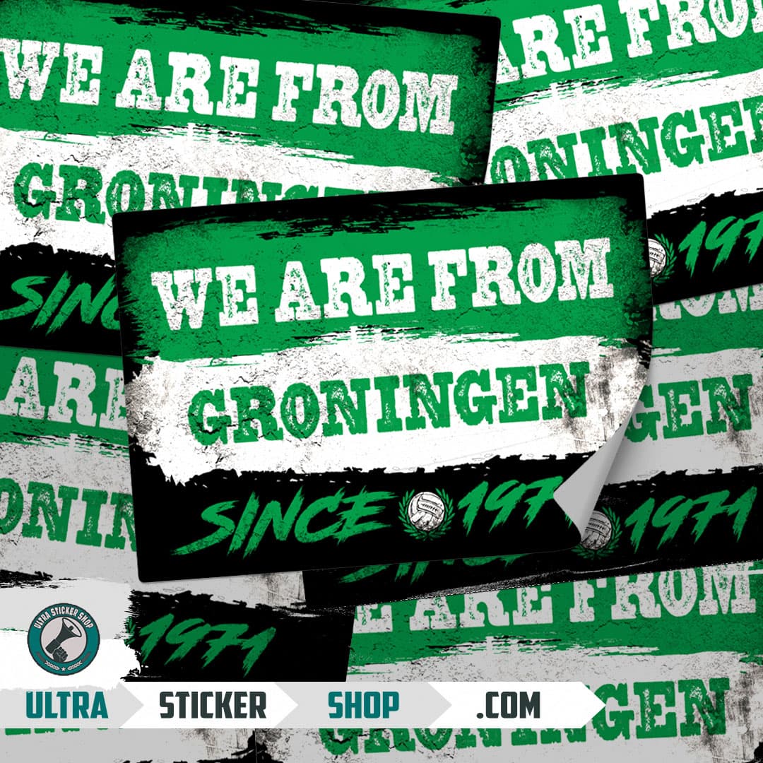 We are from Groningen since 1971 Stickers Stickers Kopen | Ultrastickershop